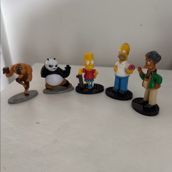 Simpsons | Toys | Mini Cartoon Character Figurines Three From The ...